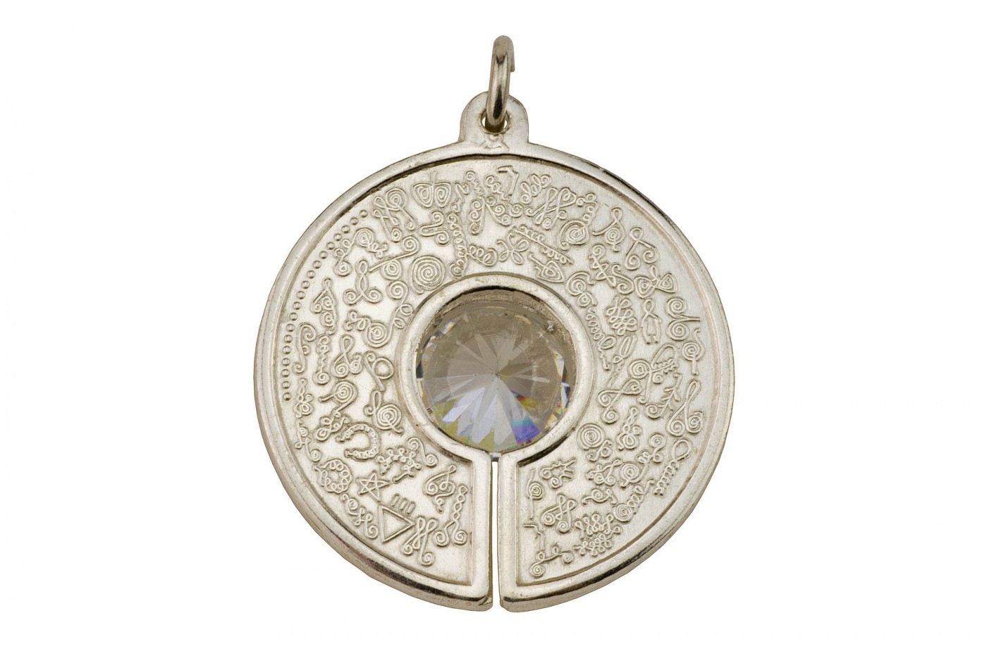 BioSignature Pendant in Sterling Silver with Zircon Stone – BioGeometry ...